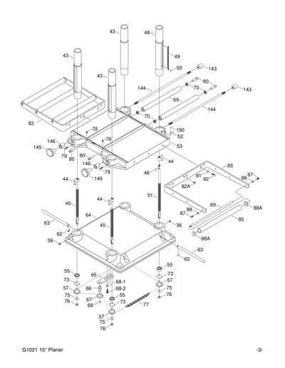 Parts for 15" Planer - Grizzly Industrial, Inc.