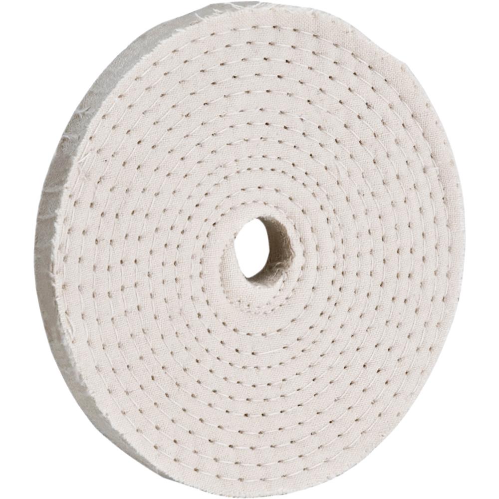 4" x 40 Ply x 5/8" Spiral Sewn Buff Wheel, 5,000 RPM - Grizzly ...