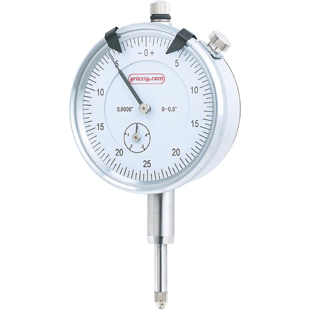 Dial Indicator 1/2" Range x 0.001" - Grizzly Industrial, Inc.