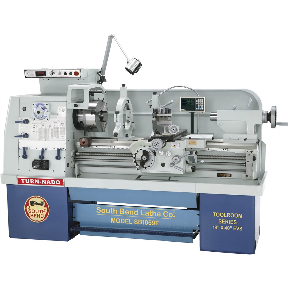 18" x 40" Electronic Variable-Speed Lathe with DRO - Grizzly Industrial ...