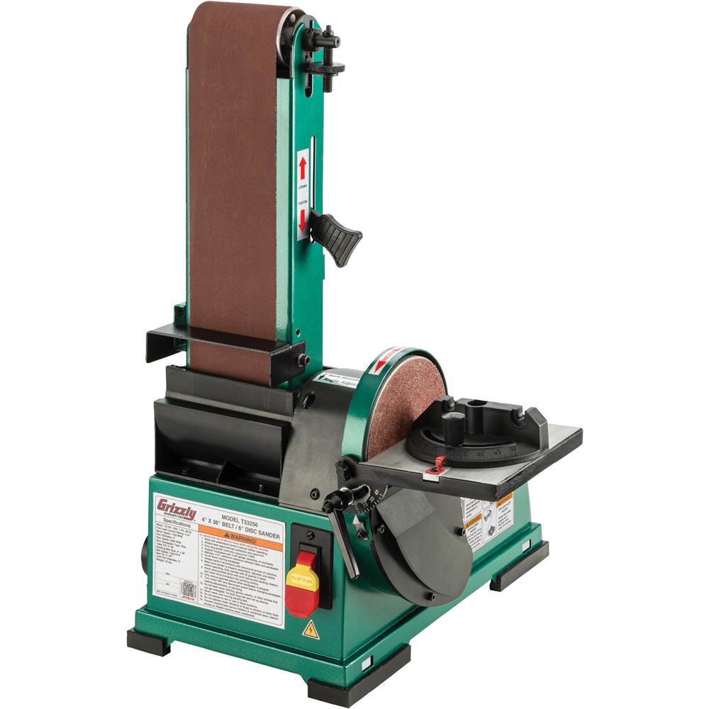 Grizzly T33256 - 4" x 36" Belt / 6" Disc Combo Sander - Grizzly ...