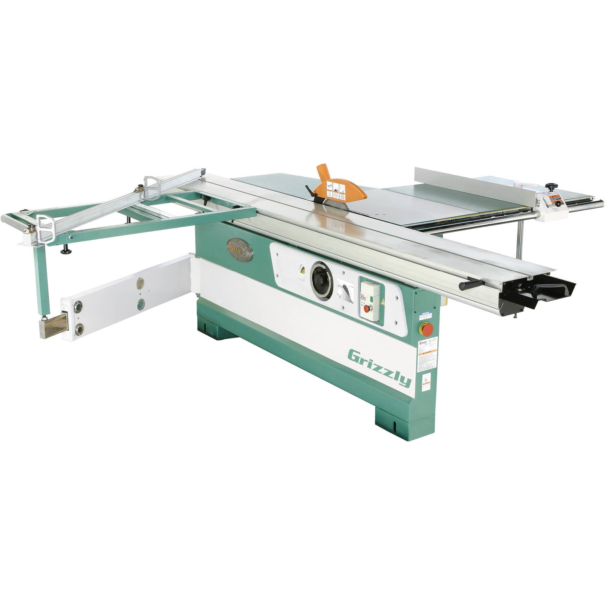 12" Sliding Table Saw-5 HP, Single-Phase - Grizzly Industrial, Inc.