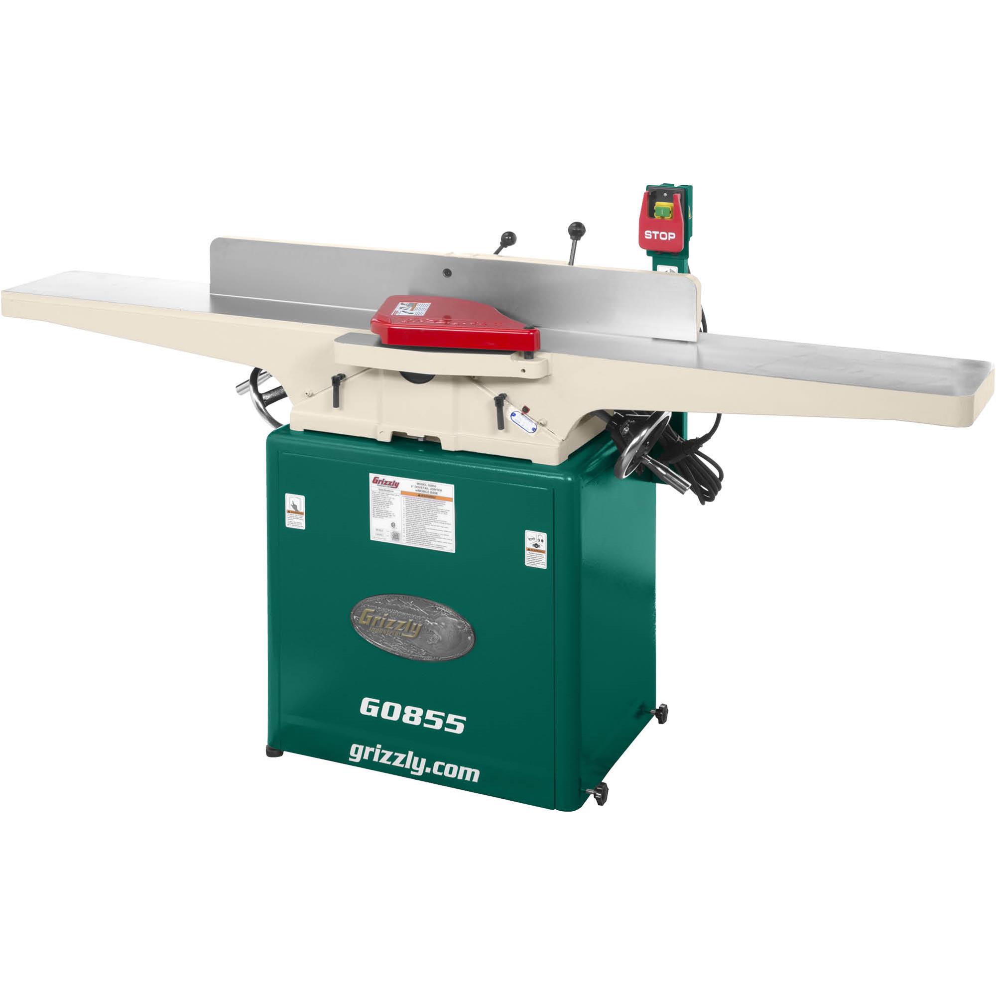 8" x 72" Jointer w/ Built-in Mobile Base - Grizzly Industrial, Inc.