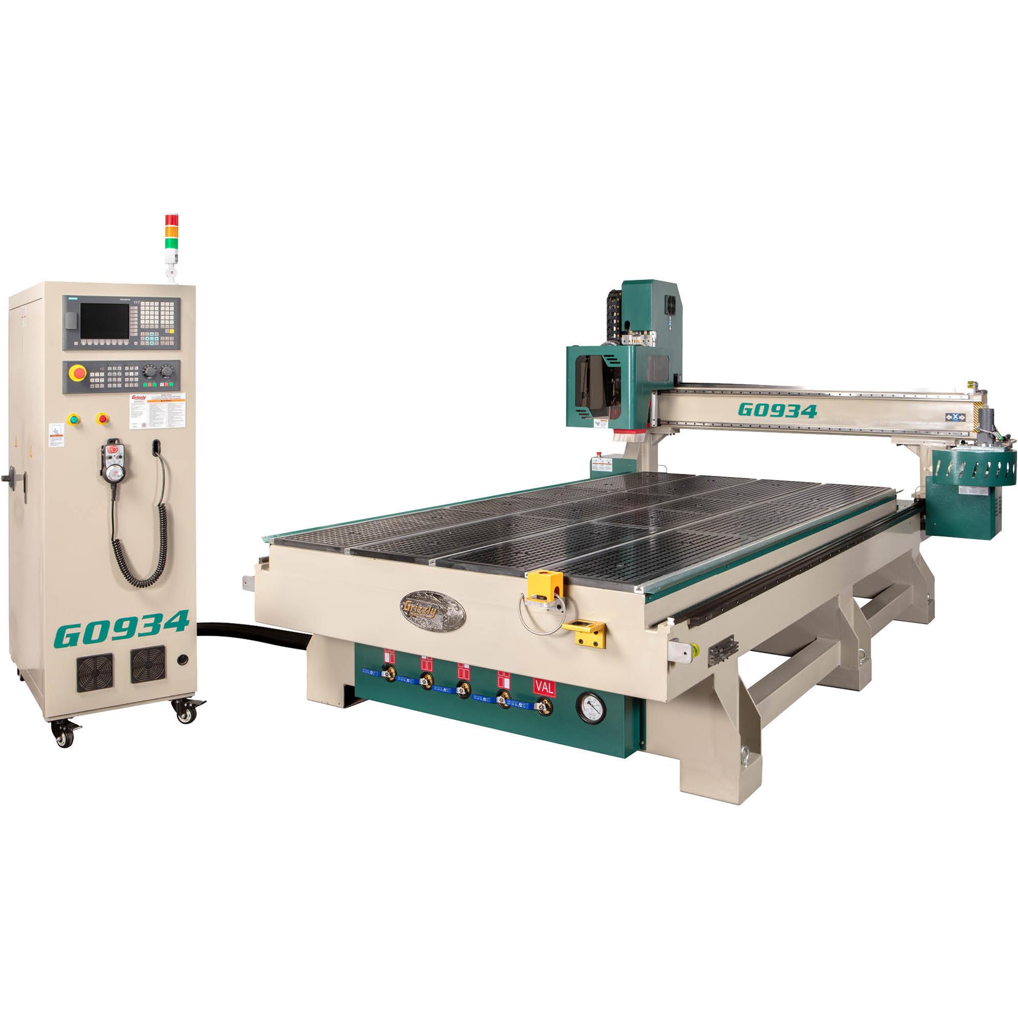 5' x 10' CNC Router w/ Vacuum Table & 8-Position Rotary Tool Changer ...