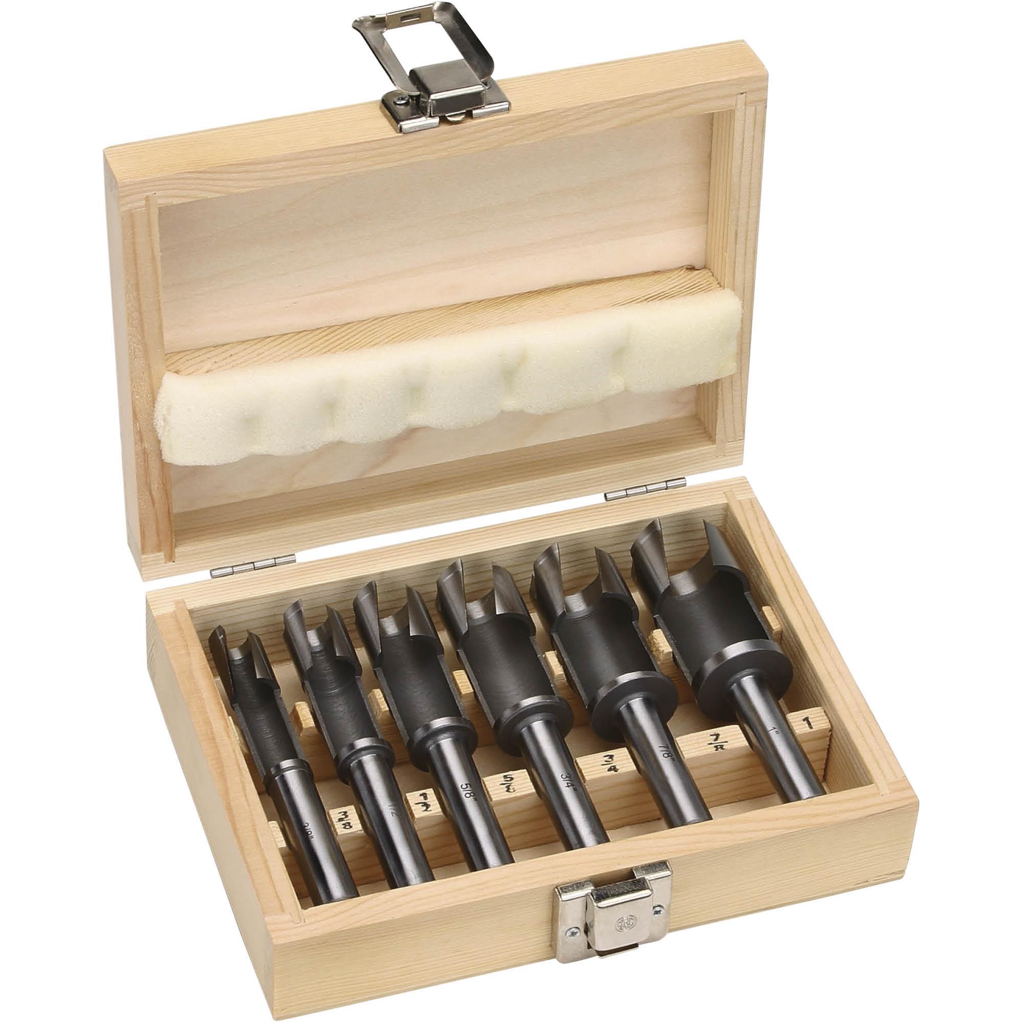 Deep Plug Cutter 6 Pc. Set - Grizzly Industrial, Inc.