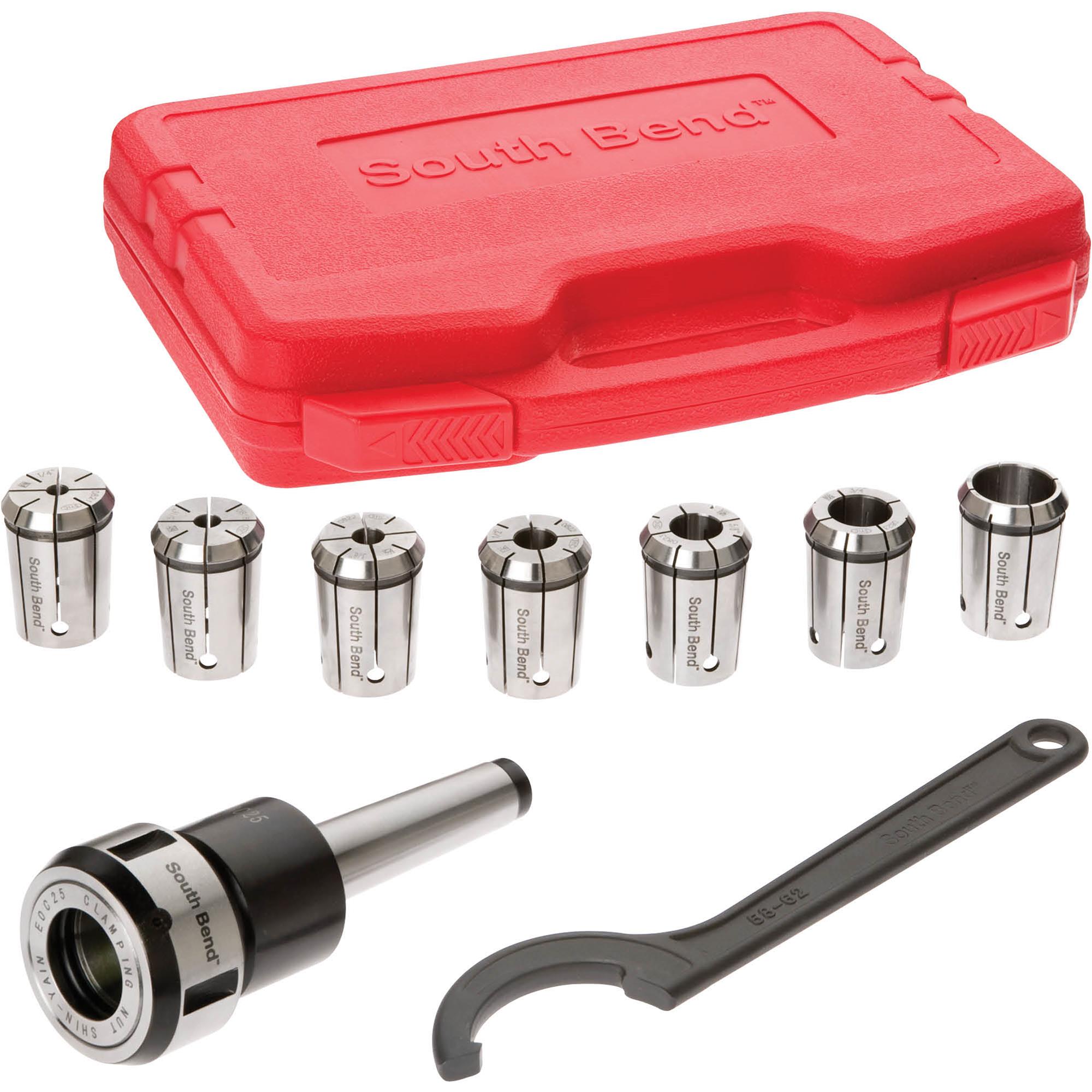 8-Piece Quick-Change Collet Set, MT3 - Grizzly Industrial