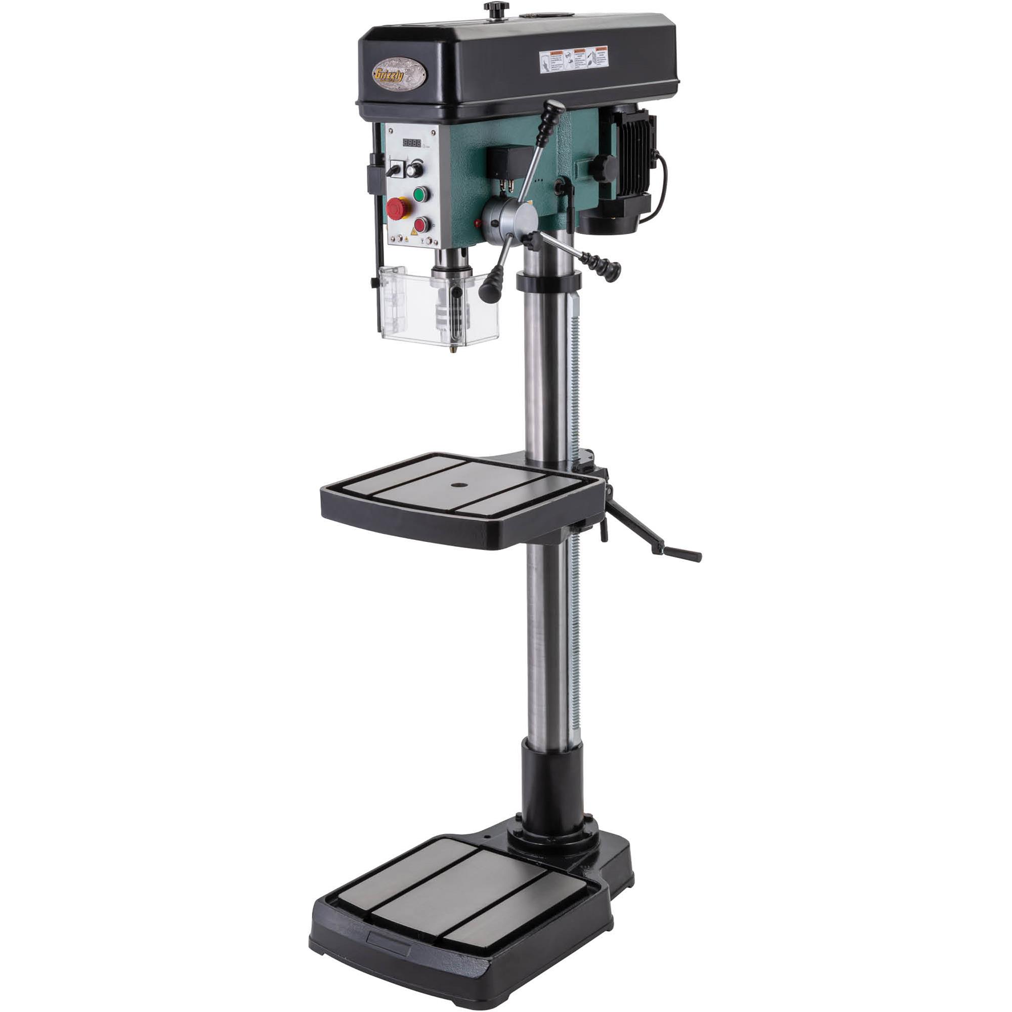 20" Floor Variable-Speed Tapping Drill Press - Grizzly Industrial