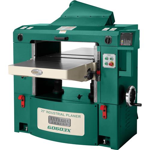25" 15 HP 3-Phase Extreme-Series Planer w/ Helical Cutterhead - Grizzly ...
