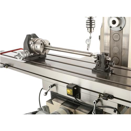 4-3/8" Rotary Table with Tailstock and Chuck - Grizzly Industrial