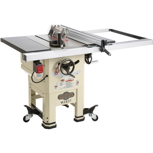 Shop Fox W1837 - 10" 2 HP Open Stand Hybrid Table Saw - Grizzly ...